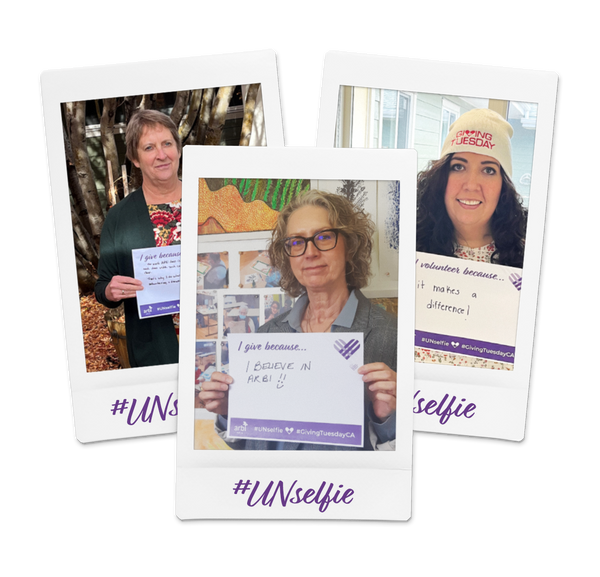 Join the #UNselfie Movement this GivingTuesday